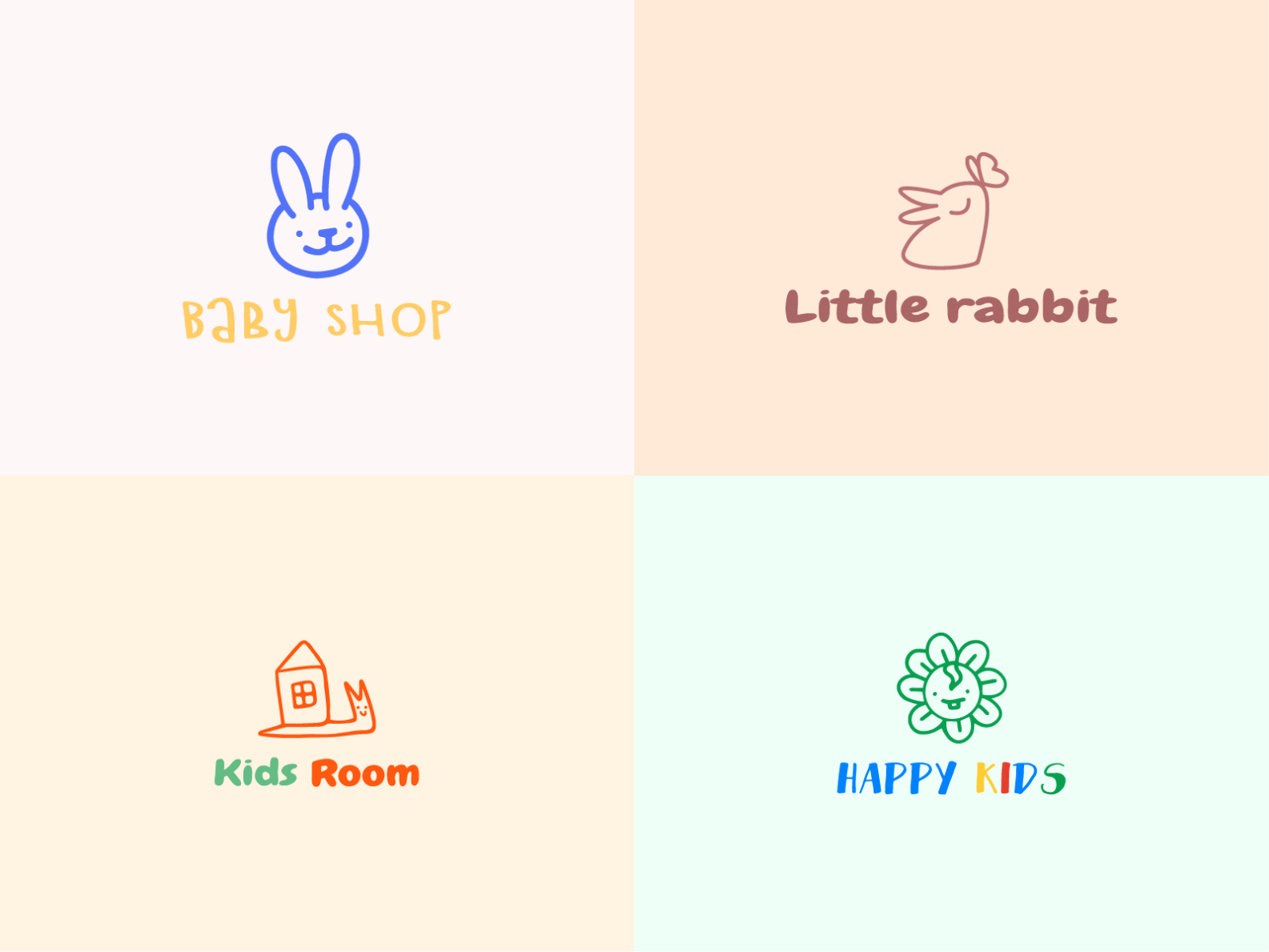 Baby logo by Ekaterina U. on Dribbble