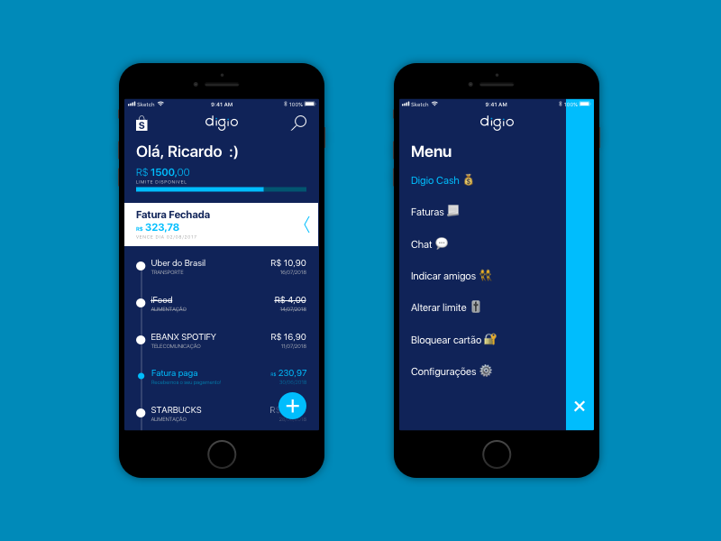 Digio app redesign by Ricardo Gouveia on Dribbble