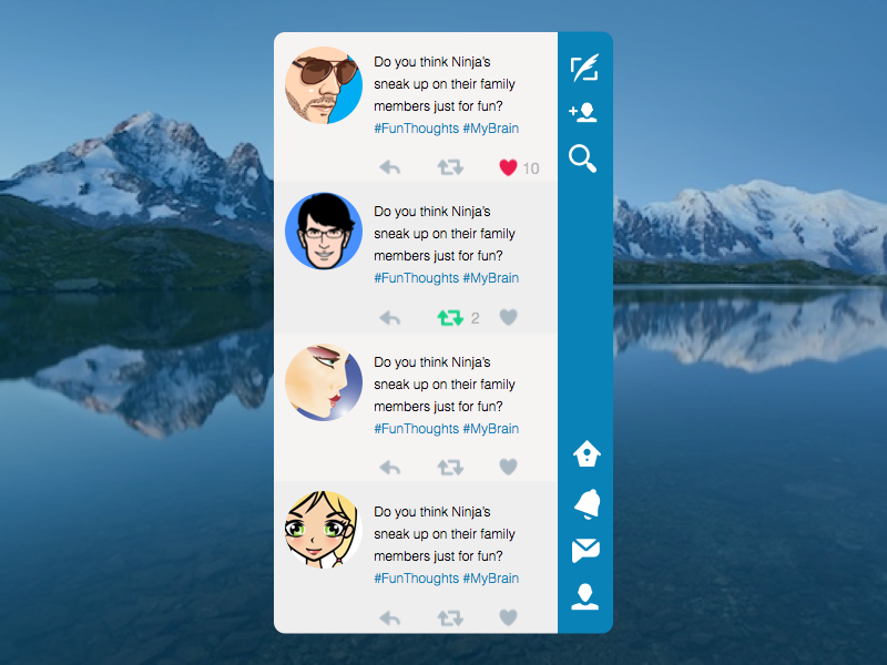 Twitter Re-Design by Nathan Wilson on Dribbble