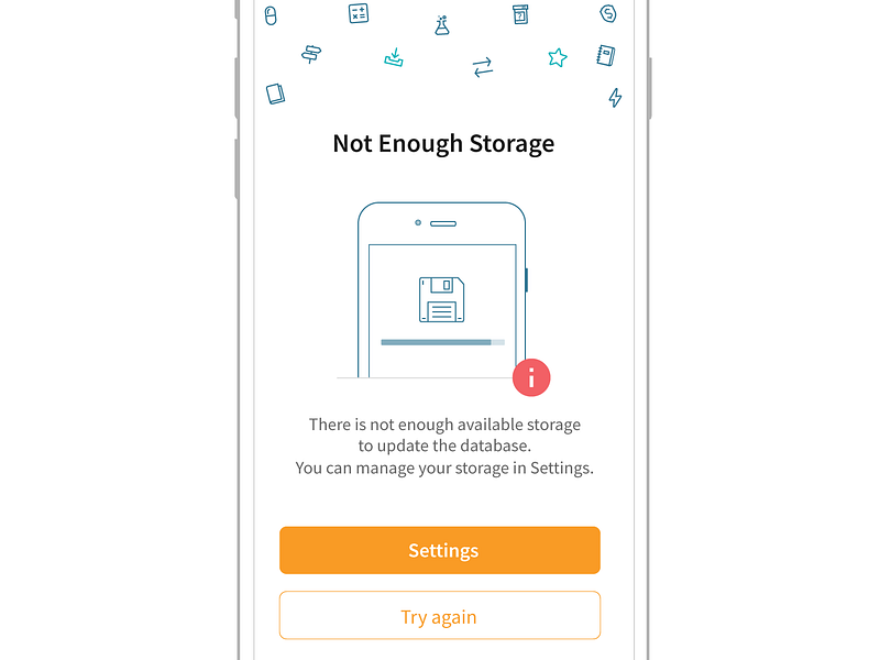 Not Enough Storage by Arnaud Le Roux on Dribbble
