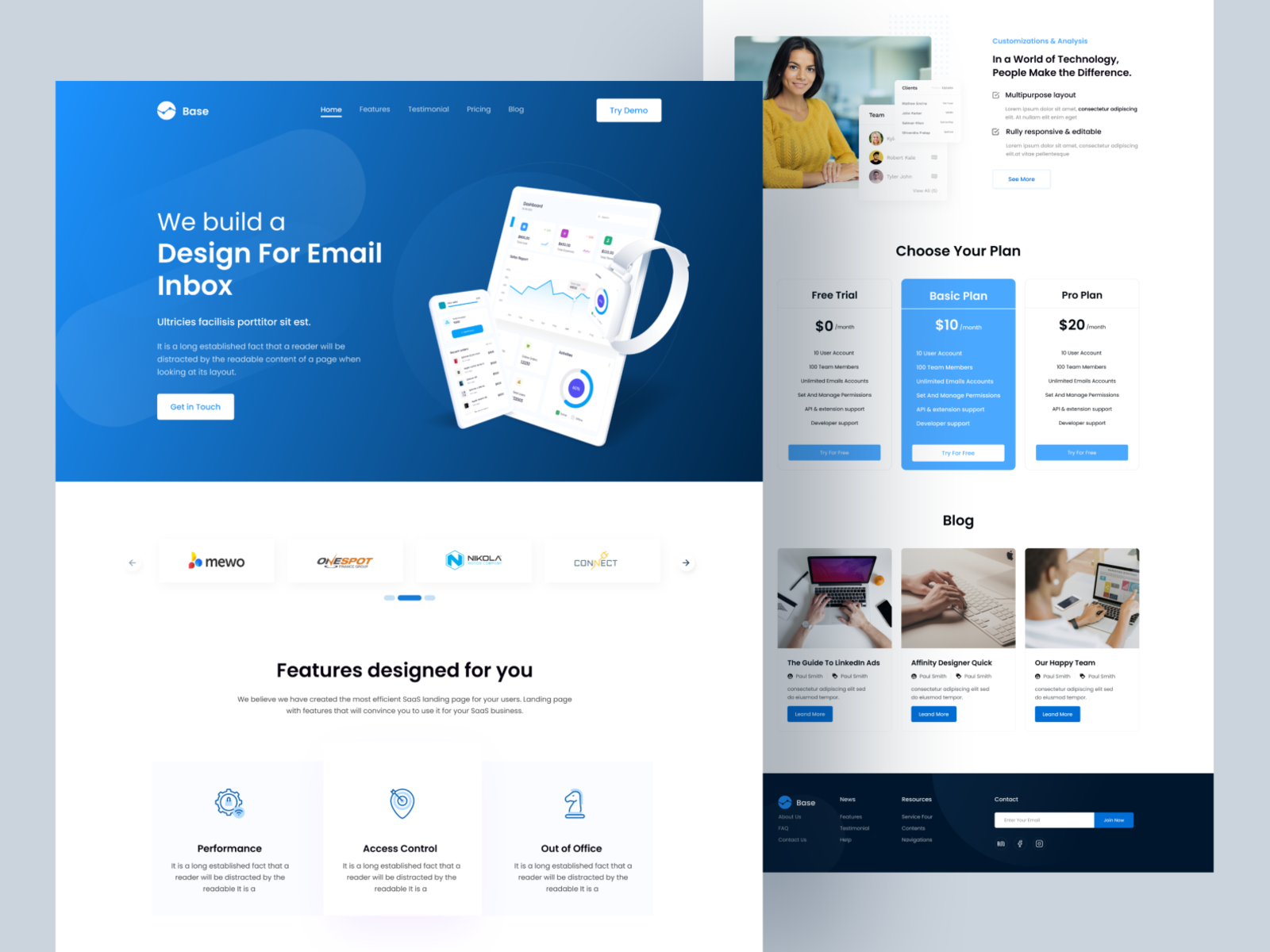 Saas Landing Page - Ui Design. by Shahriar Sohag on Dribbble