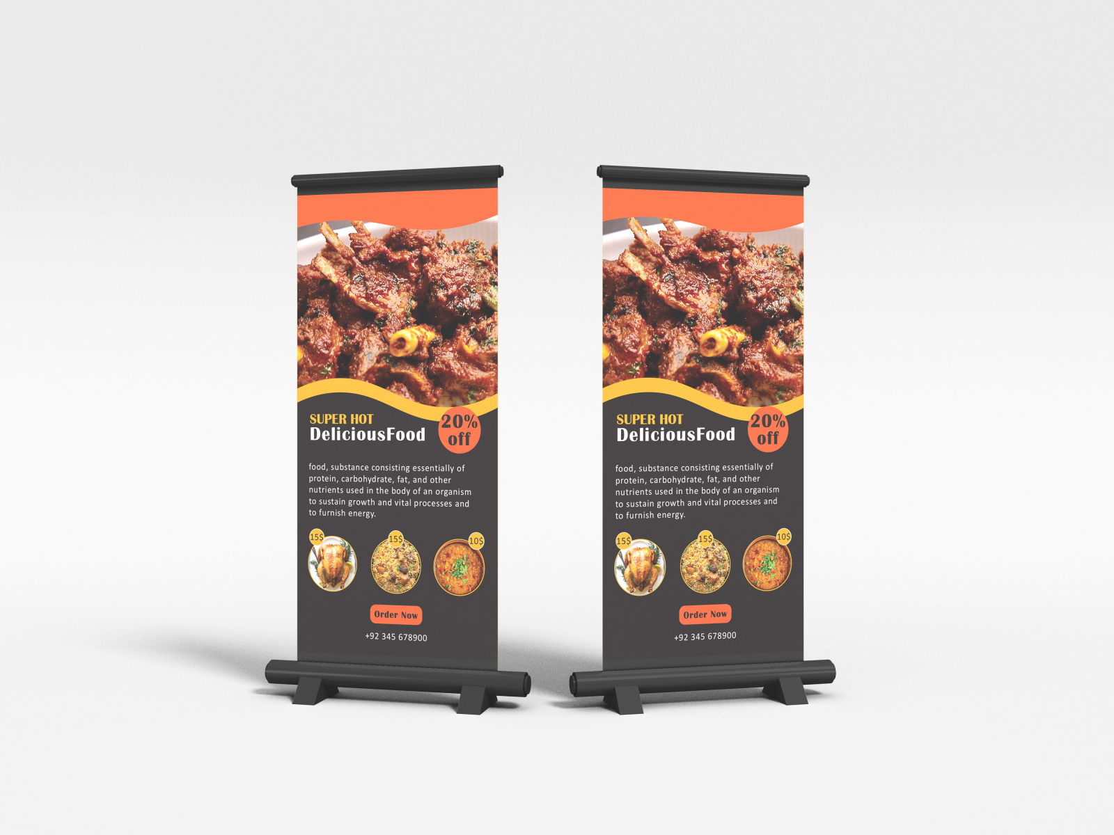 Rollup banner/ pop up banner/ rollerup banner design by Maria Sarfraz ...