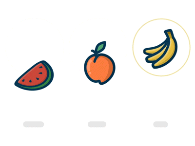 Bouncy Fruits by DeeKay on Dribbble