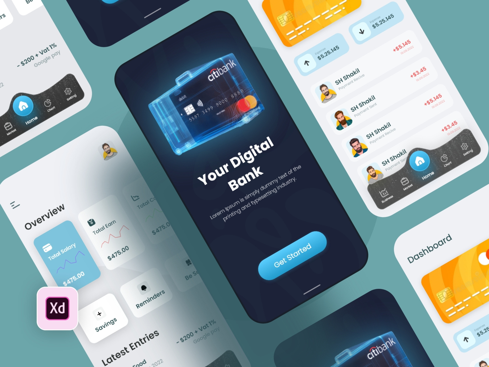 Finance App by SH Shakil 🏅 for Quadrato on Dribbble