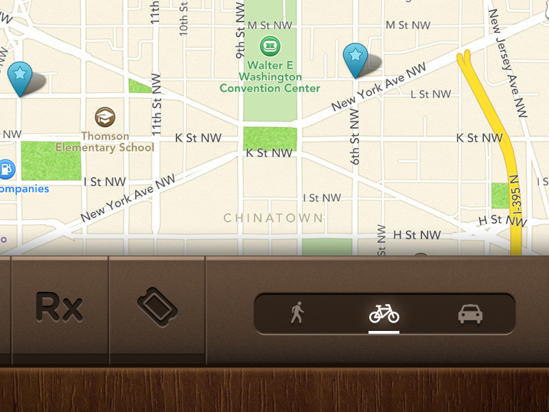 DoubleTree iPad App - Map Screen Partial View - Bottom by Zach Goodwin ...