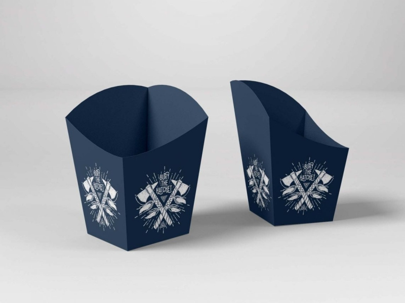 Popcorn Blue Box Design Mockup by Preeti Jaiswal on Dribbble