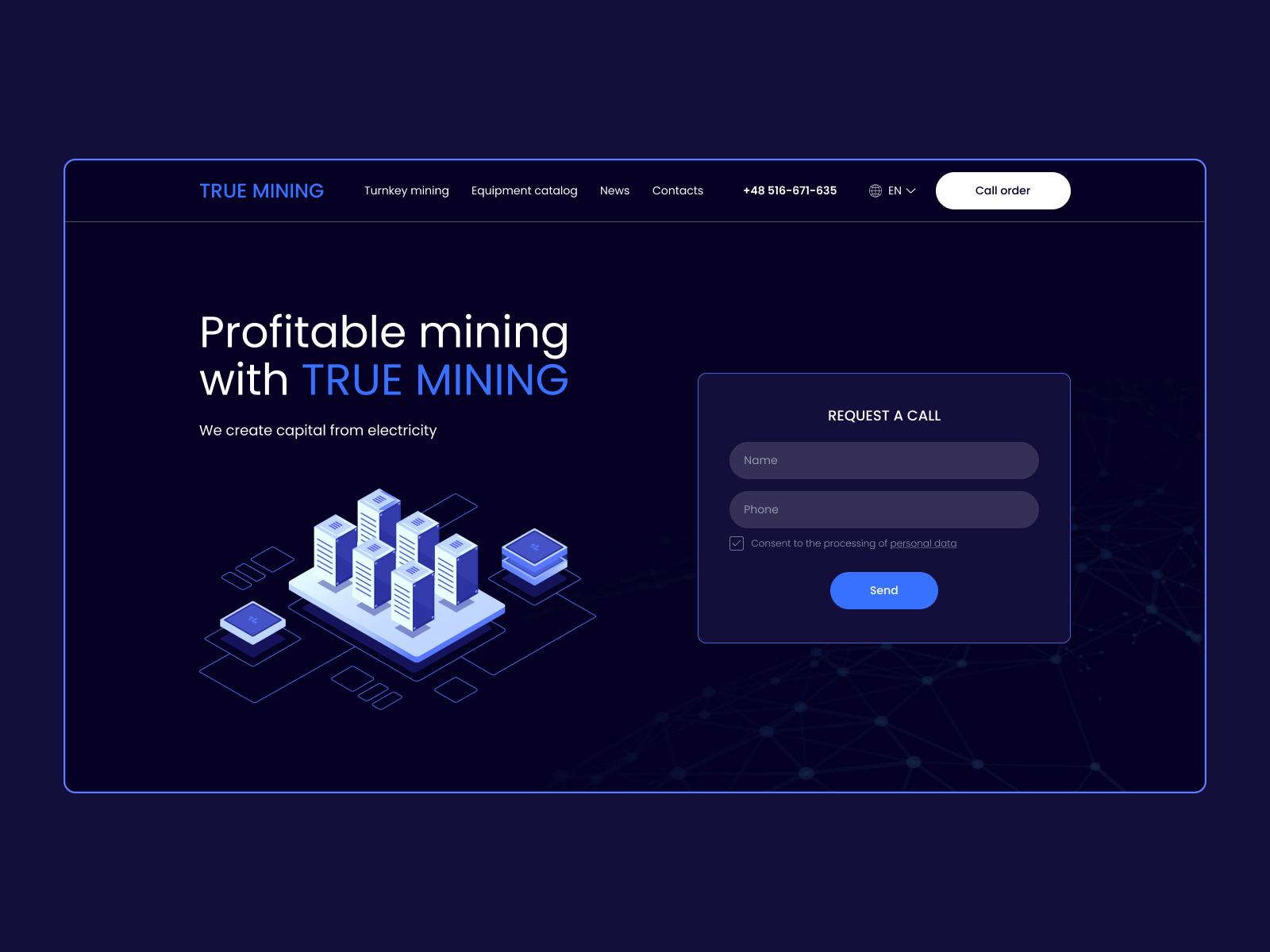 True Mining farm by Valeria Astukevich on Dribbble