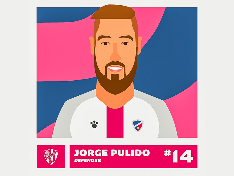 Jorge Pulido | SD Huesca Portrait by Miguel Olivera on Dribbble