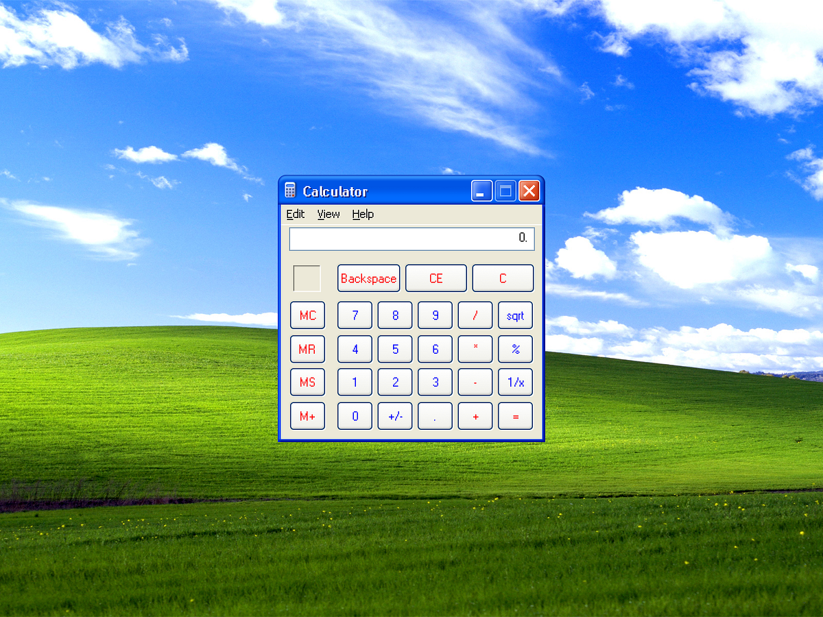 Windows XP Calculator (UI Challenge) by Chris Leyva on Dribbble