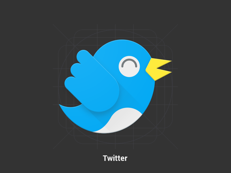 Twitter - Redesign - Material Design Icon by Samy on Dribbble