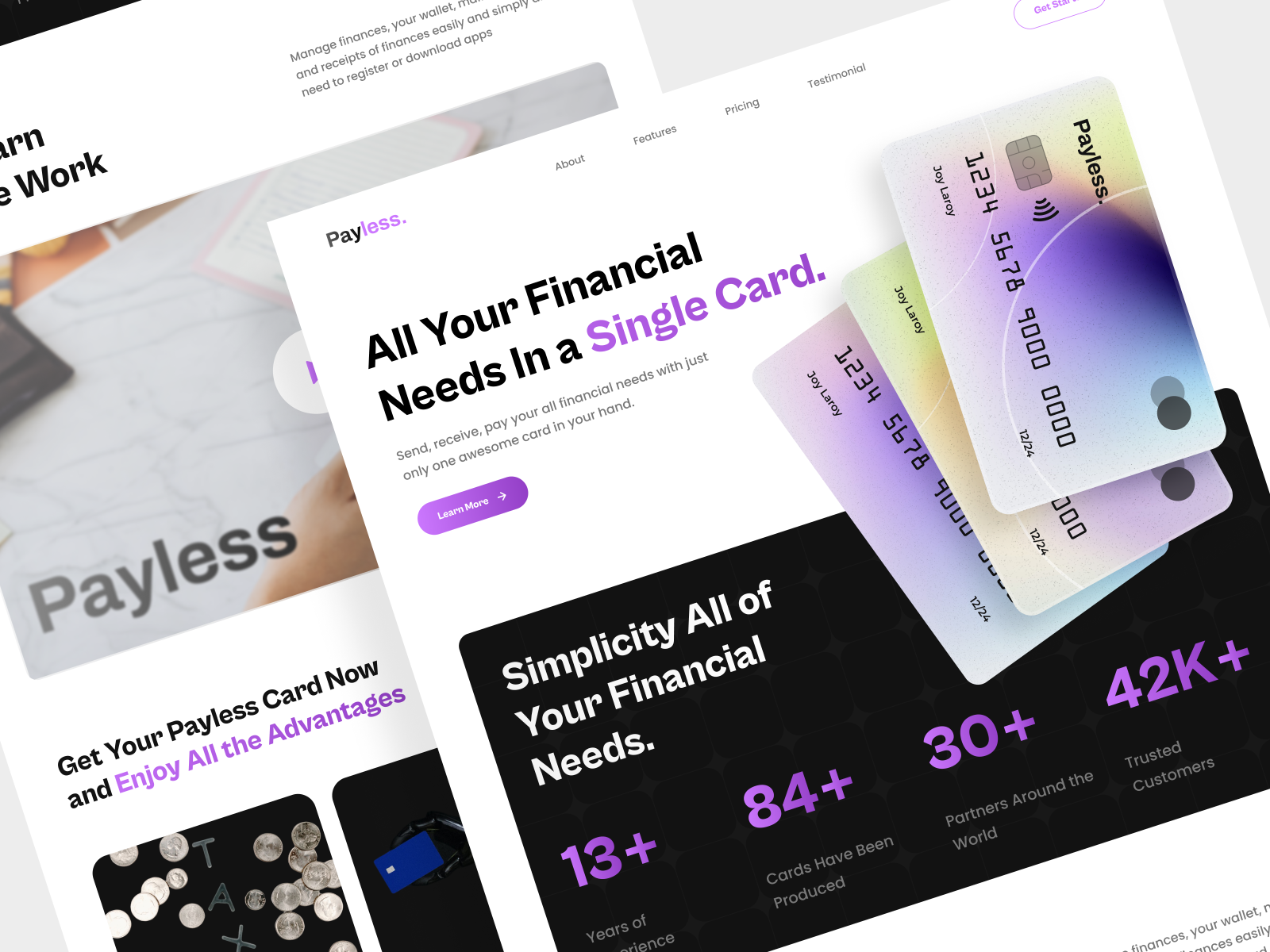 Payless - Bank Finance Website by Rizki 🌱 for Sans Brothers on Dribbble