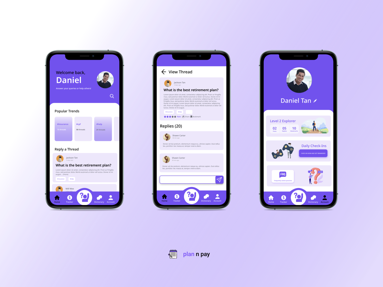 Financial App by Felicia Wee on Dribbble