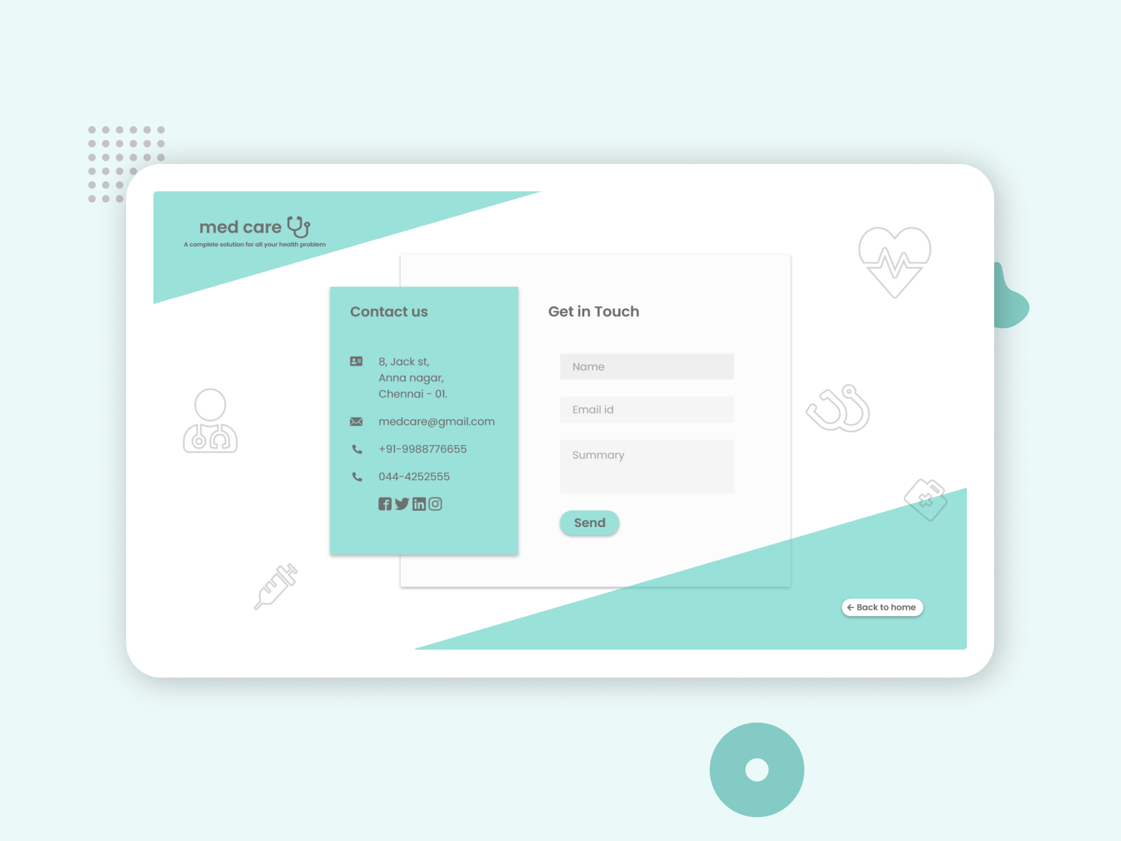 Contact Us - Web design by Sriram Ramesh on Dribbble