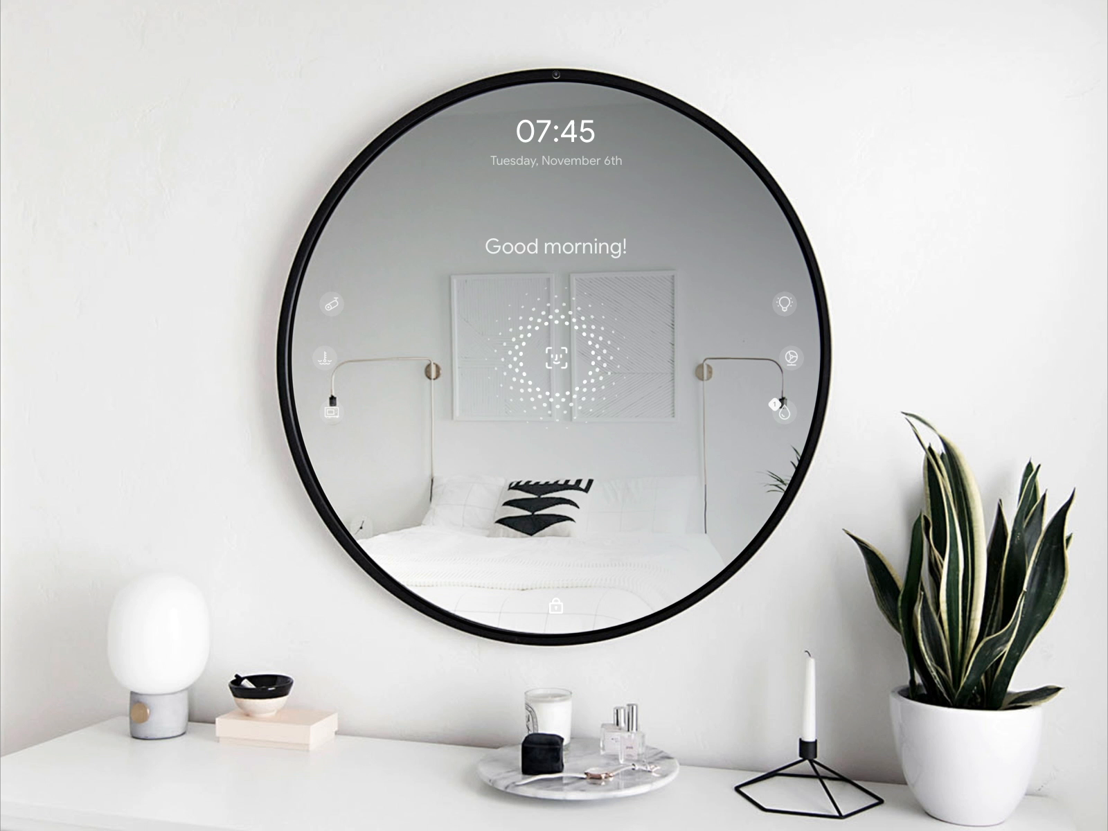 Smart Mirror Concept + 🎟️2 Dribbble Invites! by Alberto Conti on Dribbble