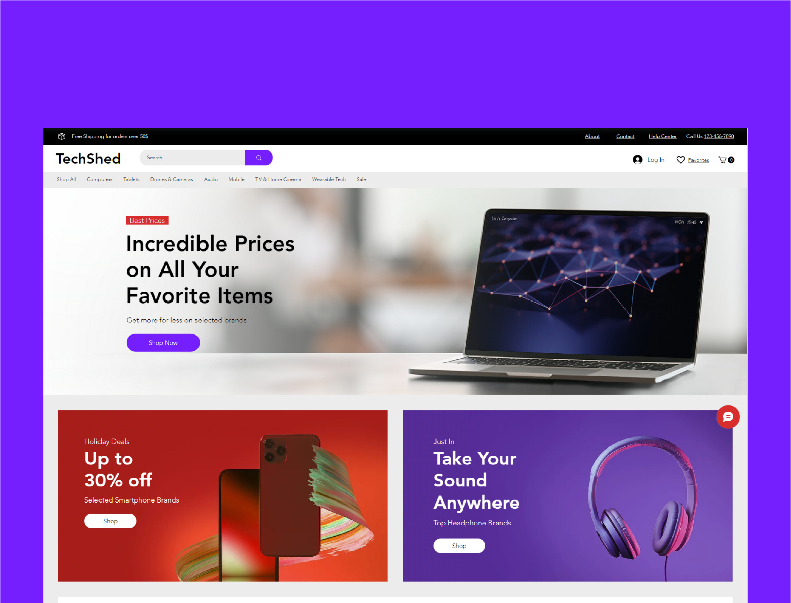 Wix Electronics Website Deisgn by Global Art Studio on Dribbble