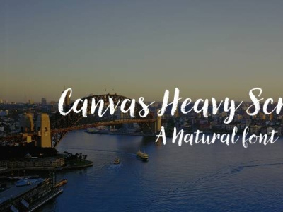 Canvas Heavy Script Font by Ramzan Shahid on Dribbble