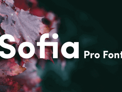 sofia pro font by Ramzan Shahid on Dribbble