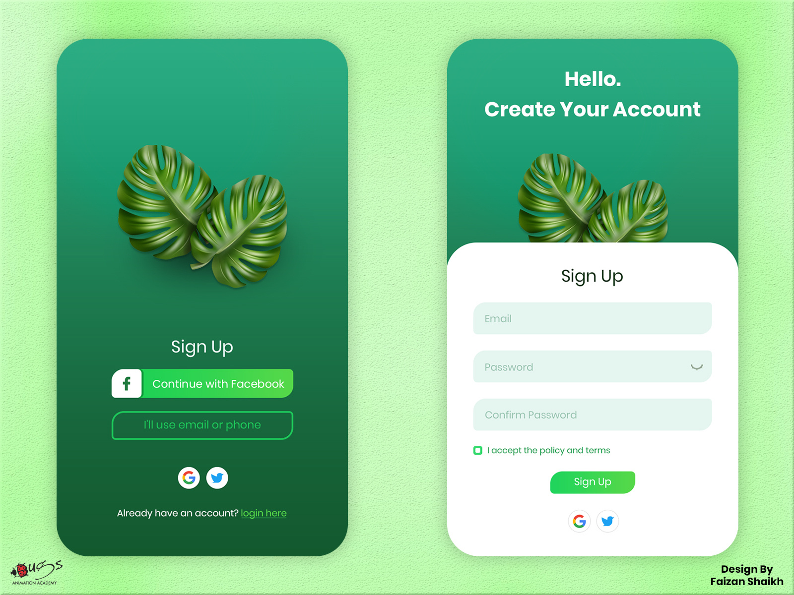 UI by Faizan on Dribbble