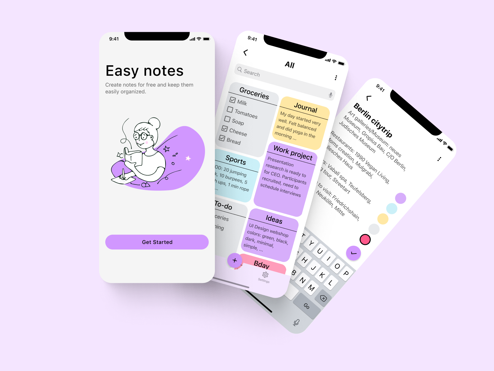 Easy notes by Jenny on Dribbble
