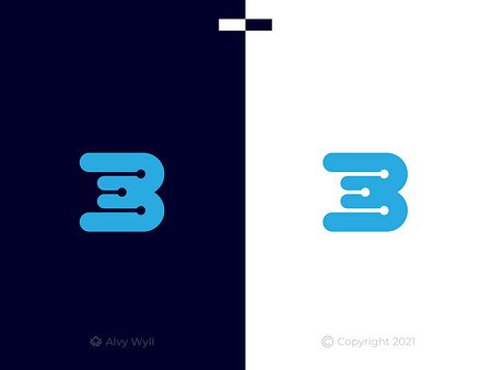 Letter BE Tech Logo by Alvy Wyll on Dribbble
