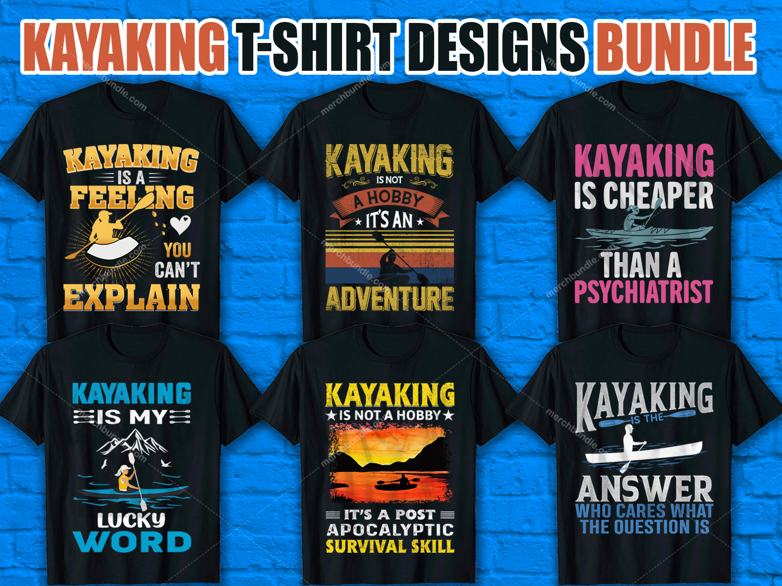 Kayaking T Shirt Design Bundle by Afroz Designer on Dribbble
