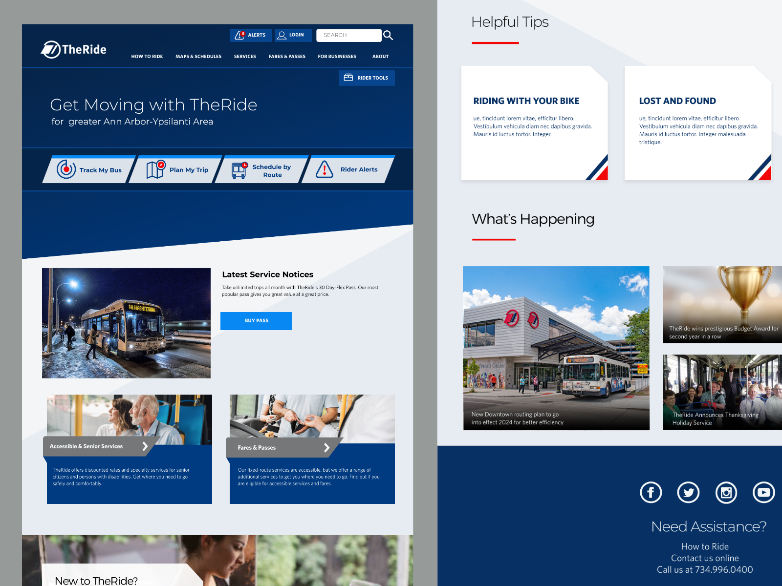 The Ride Website by Steve Jencks on Dribbble