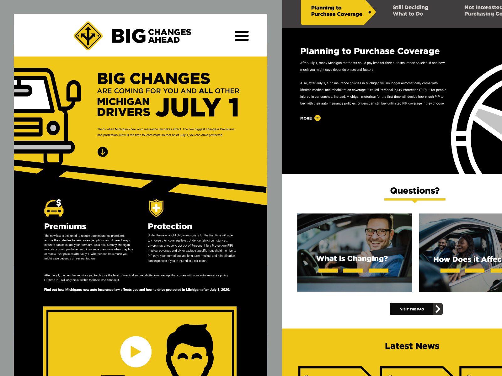 Big Changes Website design by Steve Jencks on Dribbble