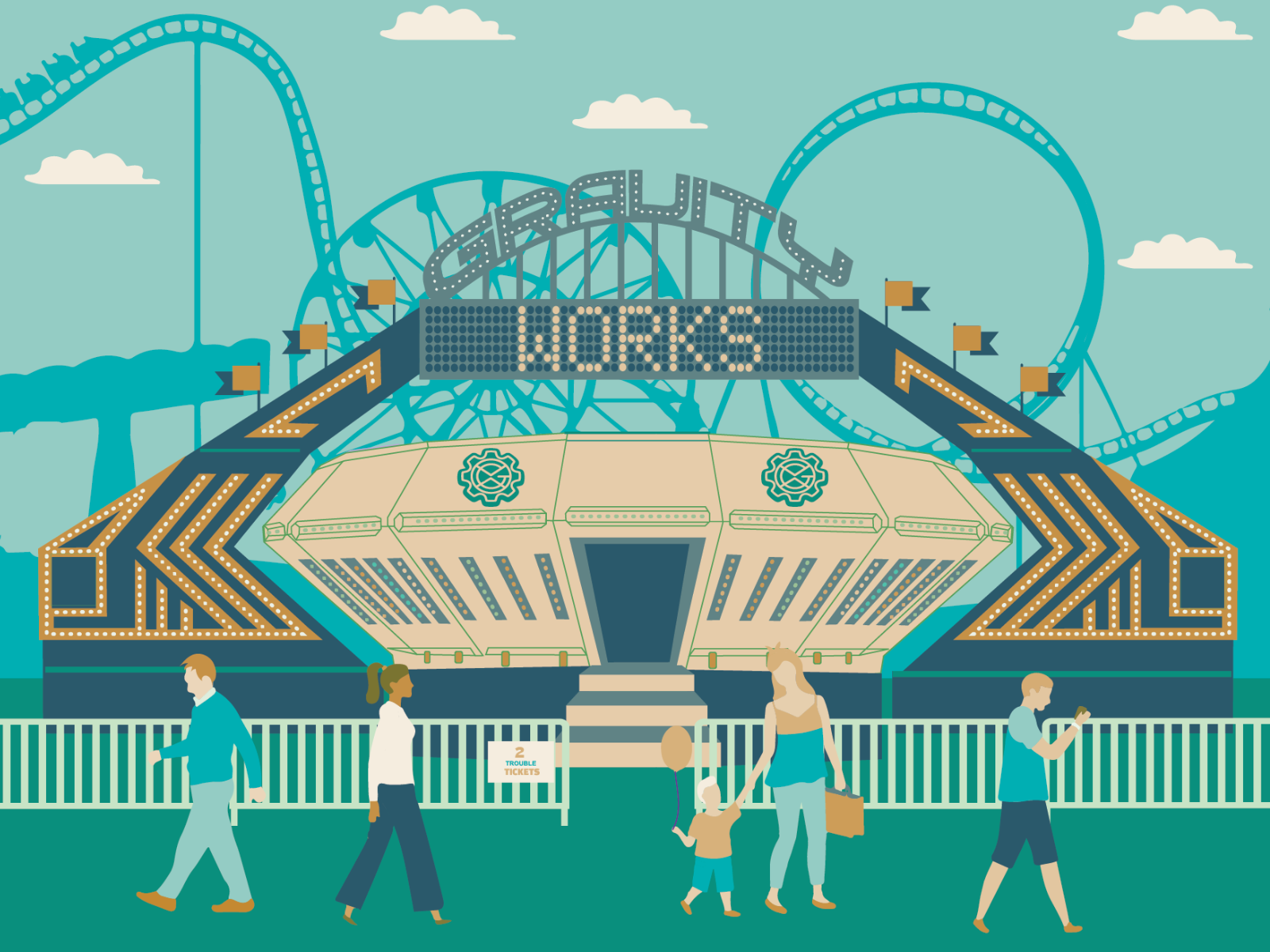At the Fair Illustration by Steve Jencks on Dribbble