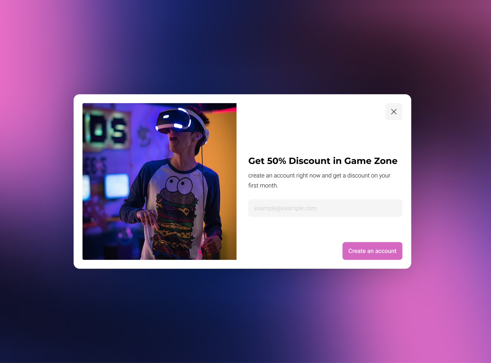 Discount pop-up by Irakli Beridze on Dribbble