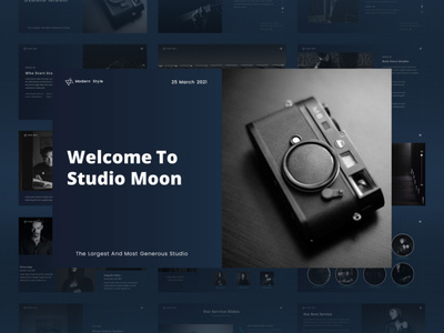 Studio Moon - studio presentation design by Ahmad Hakim Makarim on Dribbble