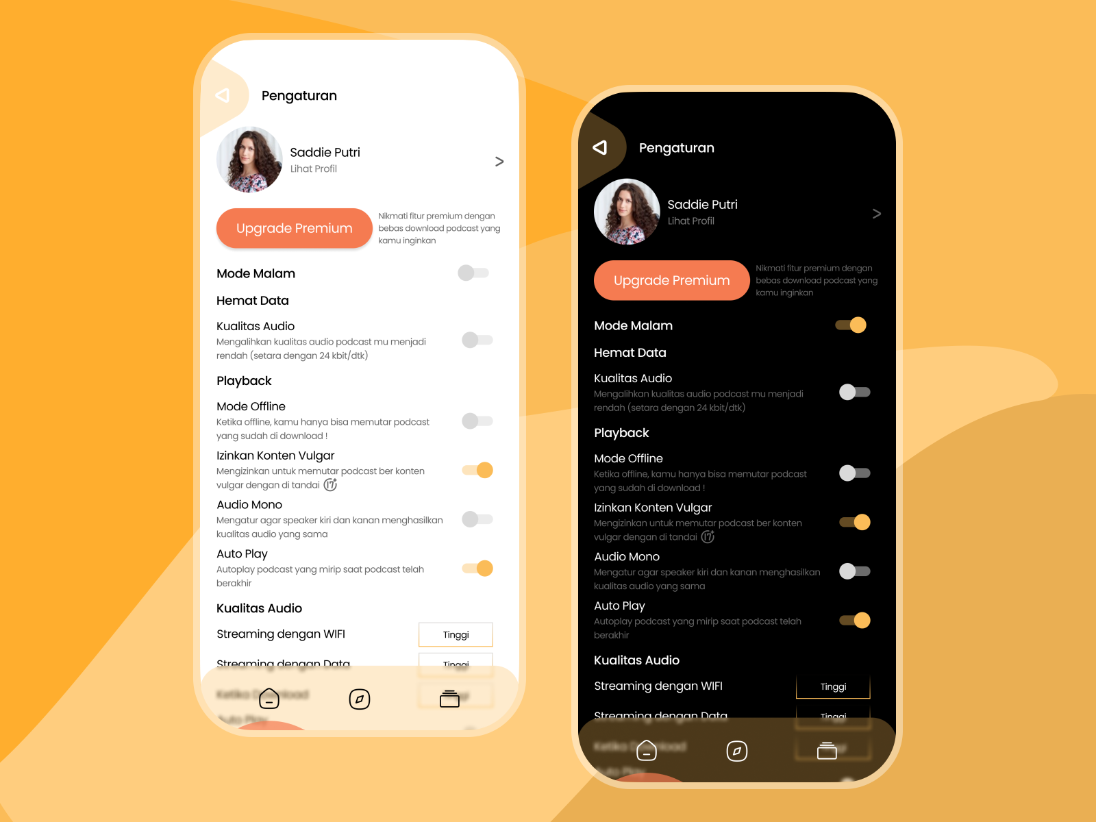 Daily UI #007 Settings by Raindria 🦖 on Dribbble
