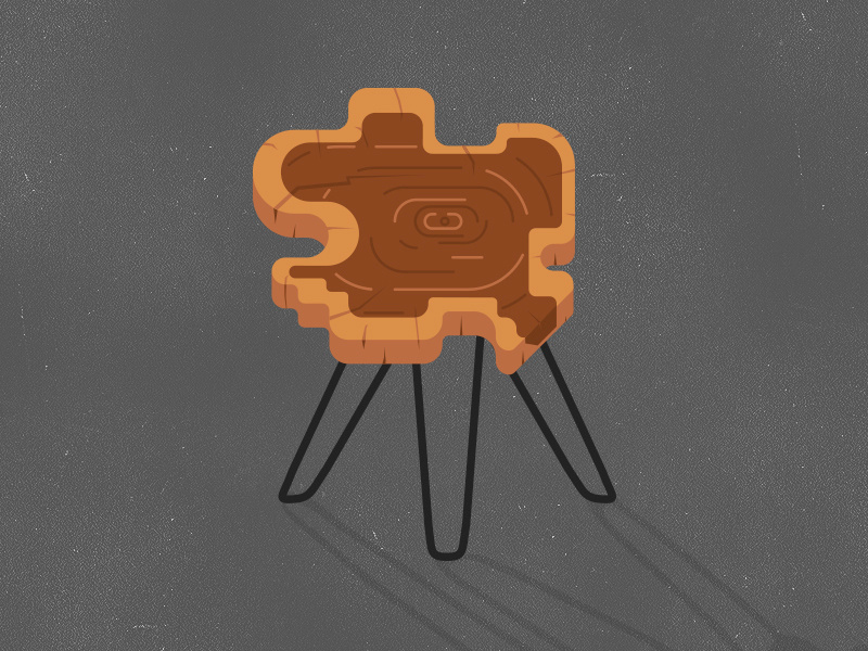 Wood Disc Table by Jens Amende on Dribbble