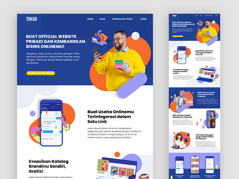WEB DESIGN TOKKO Ses.2 by yoyo wardoyo on Dribbble