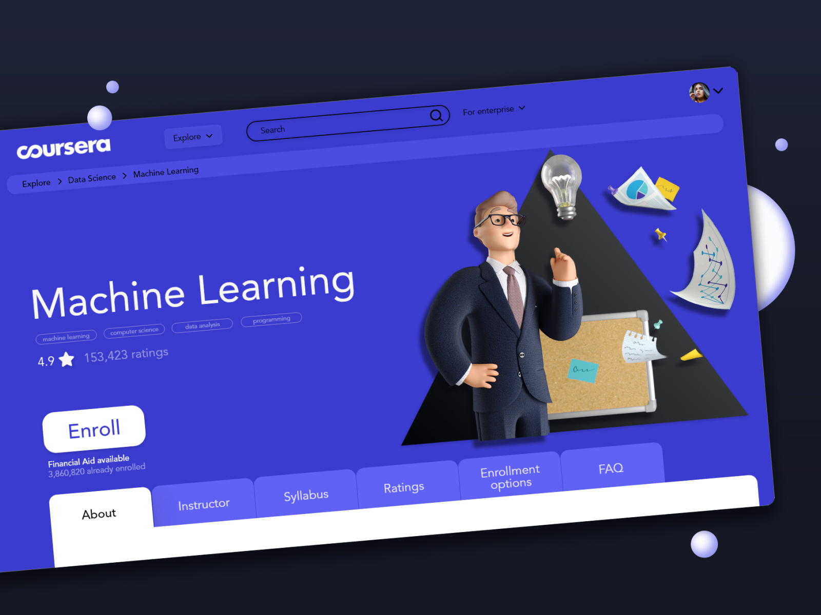 Coursera detail course page by Anh Nguyen on Dribbble