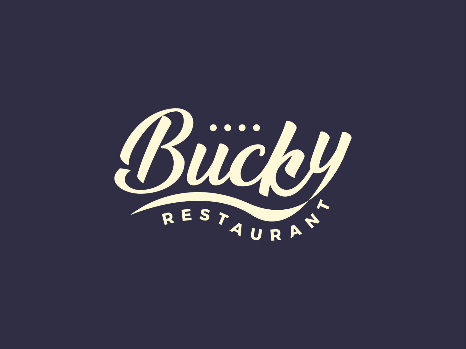 Bucky restaurant logo design by Farid Febrian on Dribbble