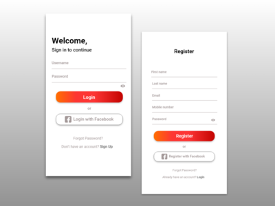 Mobile Ui Design by Gauri Patil on Dribbble