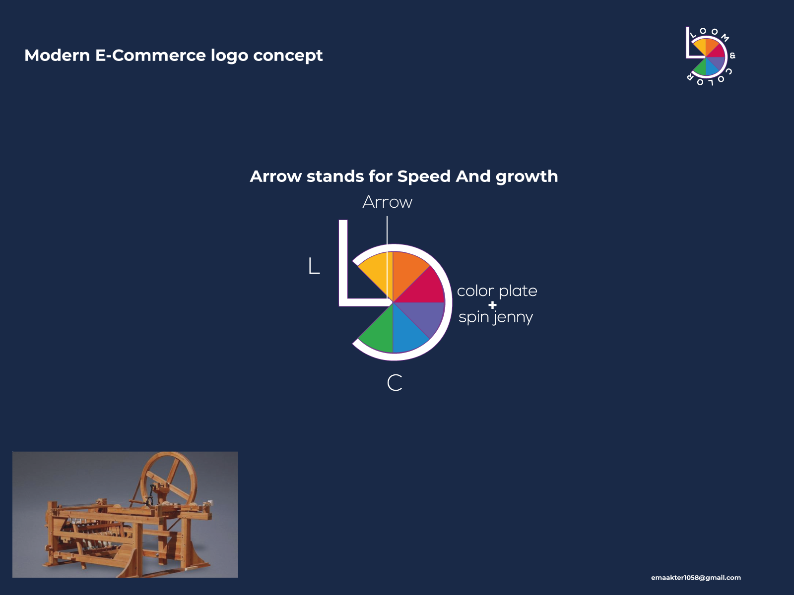 loom and color modern E-commerce logo by Ema_logo_Designer on Dribbble