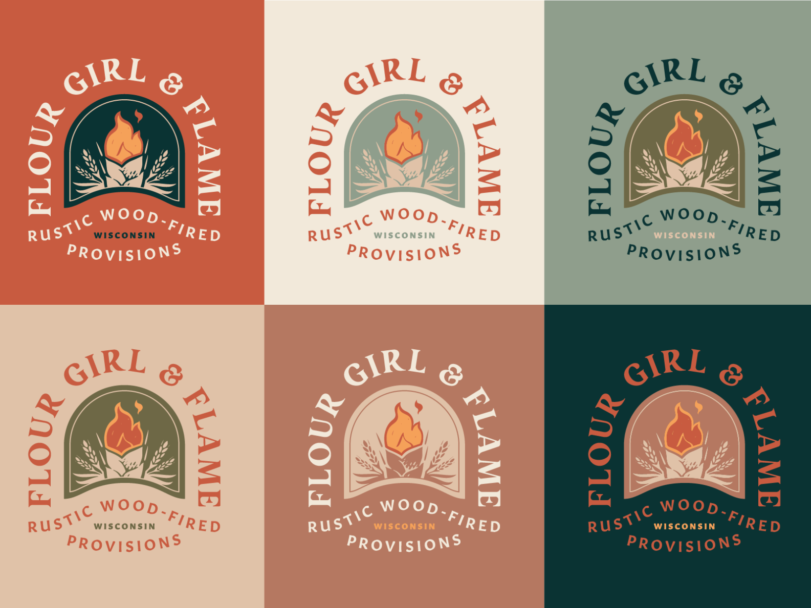 Flour Girl & Flame Branding by Pretty Lethal - Brand Agency on Dribbble
