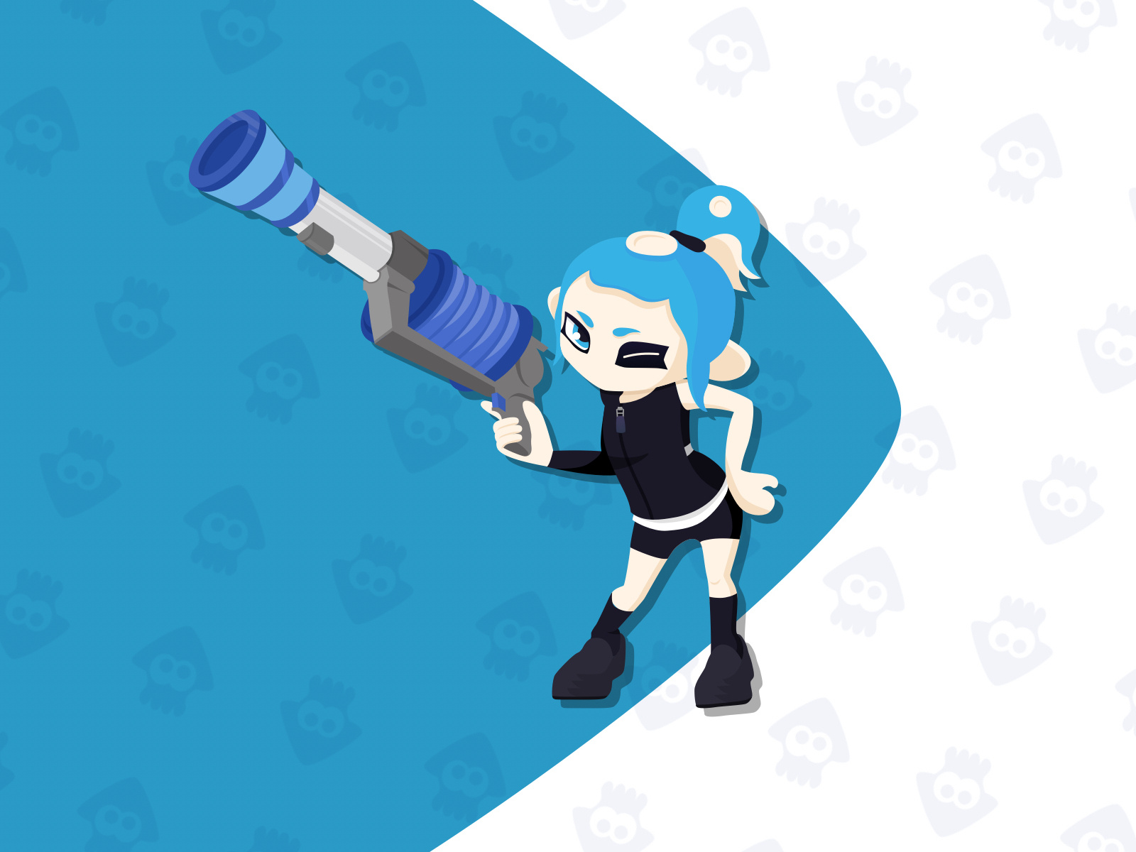 Splatoon illustration by Taiki Ikeda on Dribbble