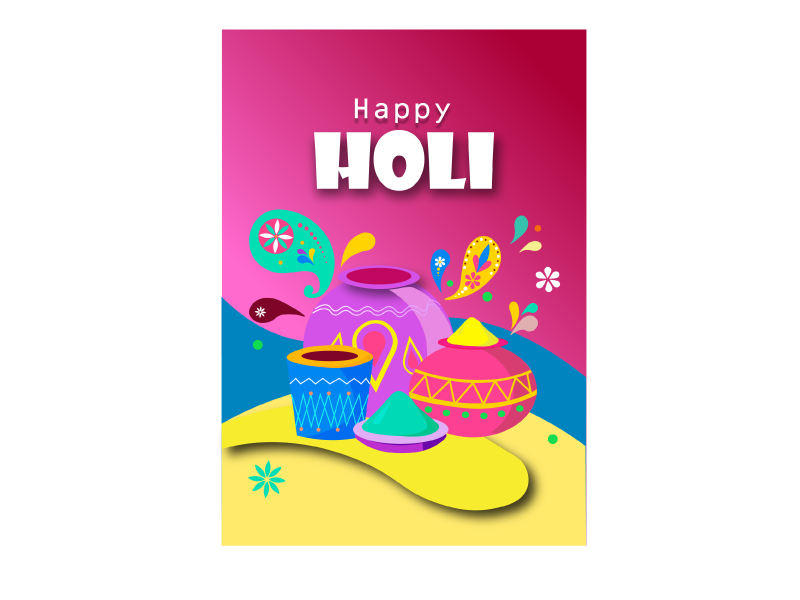 Holi Poster by Priyanka Maurya on Dribbble