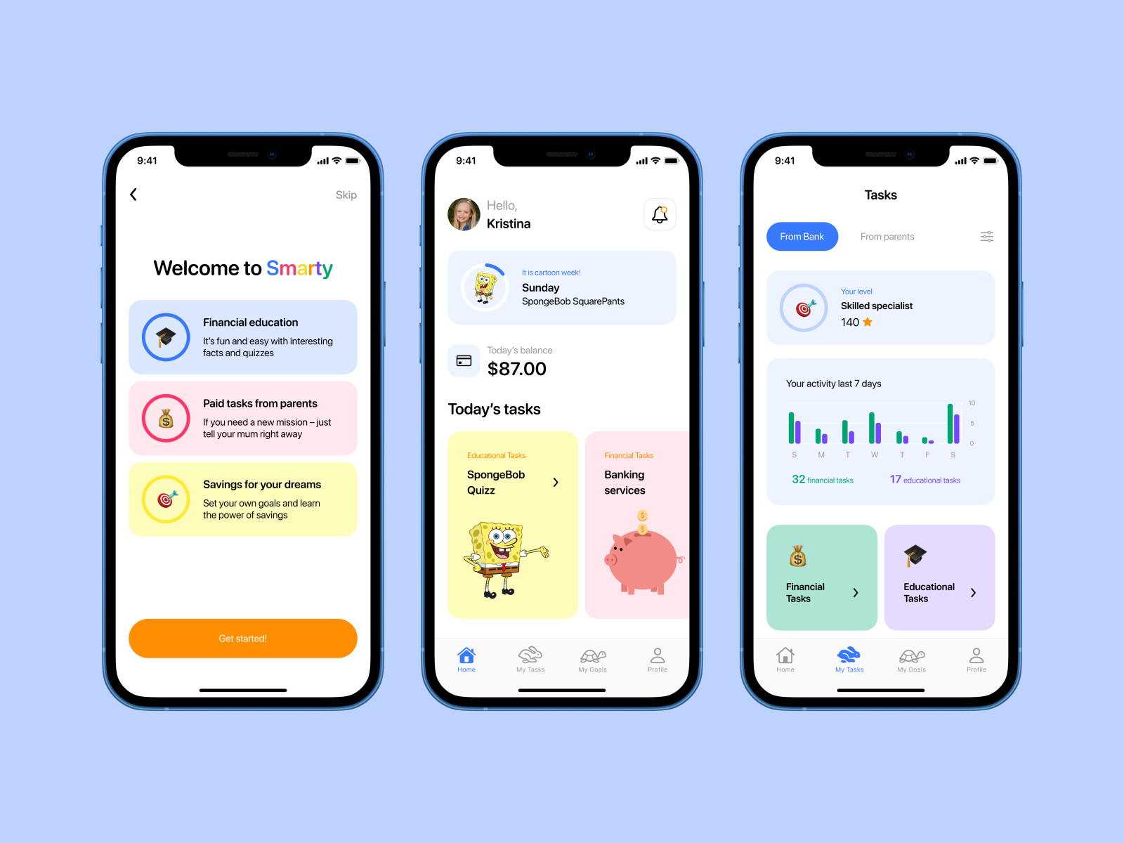 Smarty – Family Banking App by Kristina Gusarskaya on Dribbble