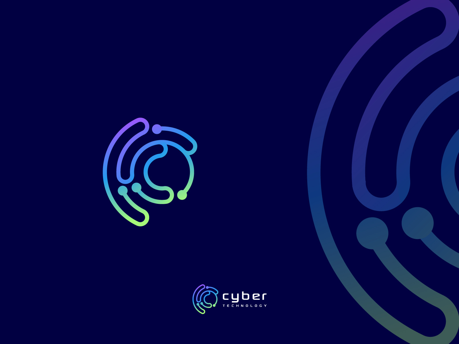 Modern cyber technology logo design by Niizam Uddin on Dribbble