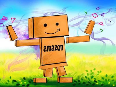 Amazon box man by Redeeem on Dribbble