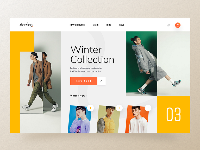 Web Header by Orix Creative on Dribbble