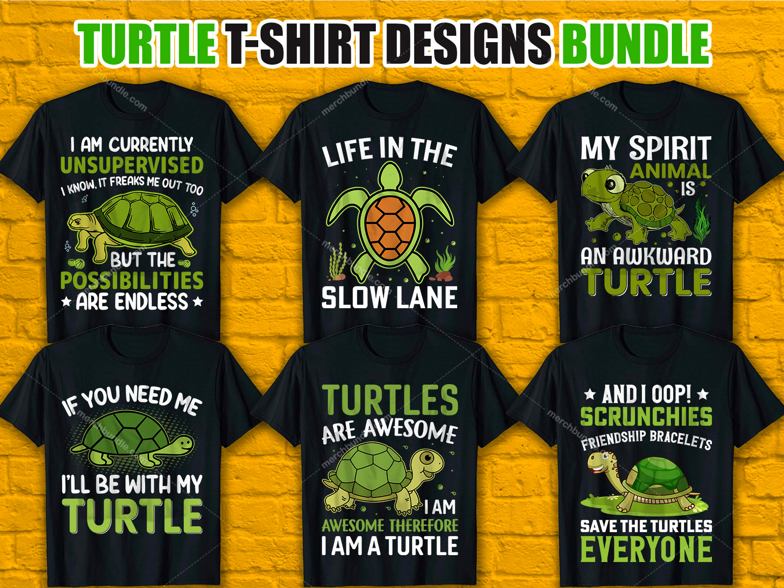 TURTLE T-Shirt Designs Bundle by Lucky Bagum on Dribbble