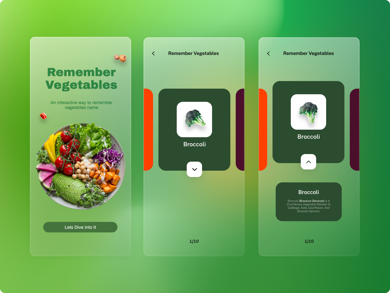 Remember Vegetables App by Prince S on Dribbble
