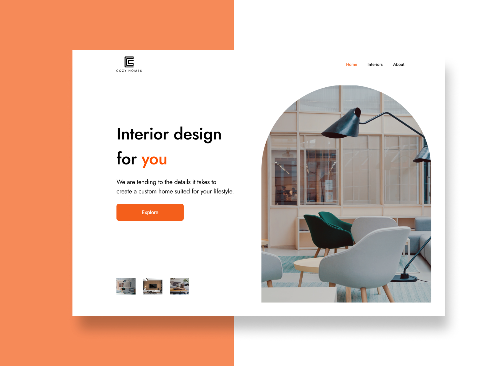 Interior Design Page by David Kaduru on Dribbble