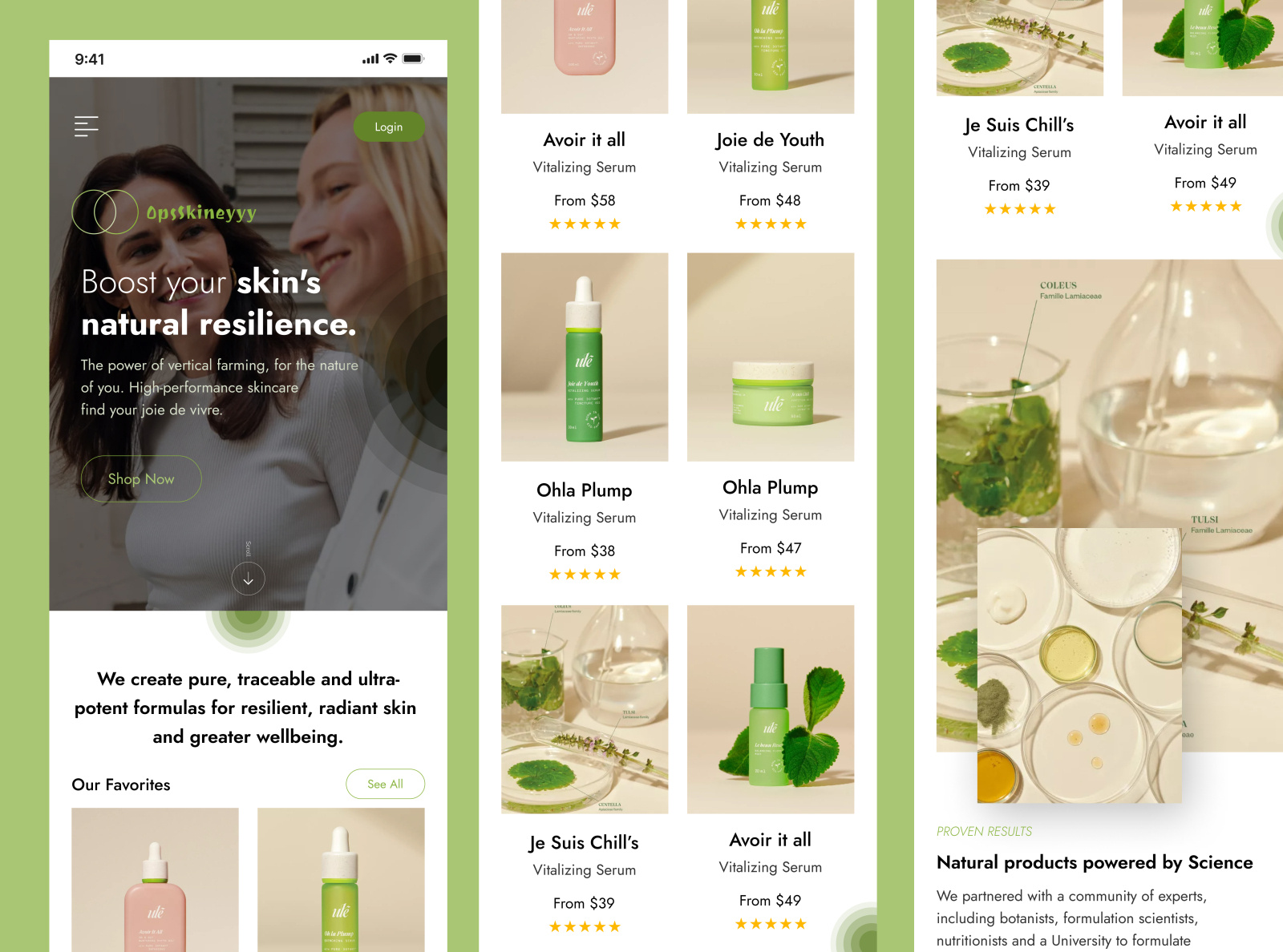 Skin Care Mobile Responsive Design by Partho Debnath on Dribbble
