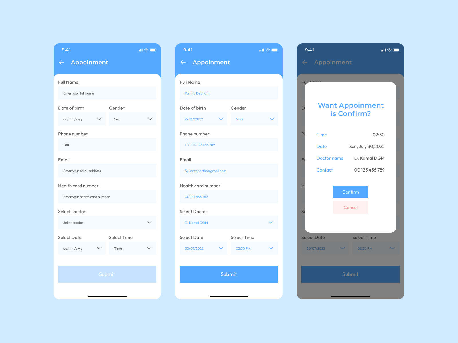 Health Partner - Patient Care Health Support Mobile App 🩺 by Partho ...