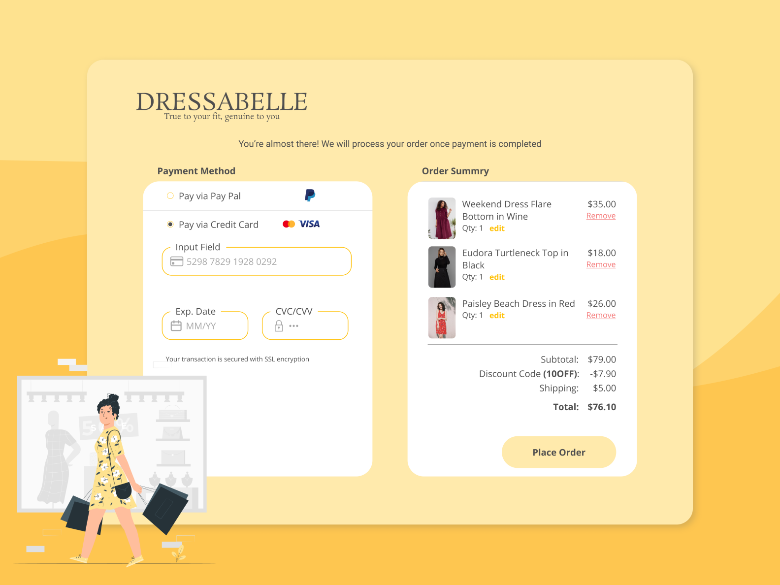 Dressabelle: An Online Shopping Paradise by s a m on Dribbble